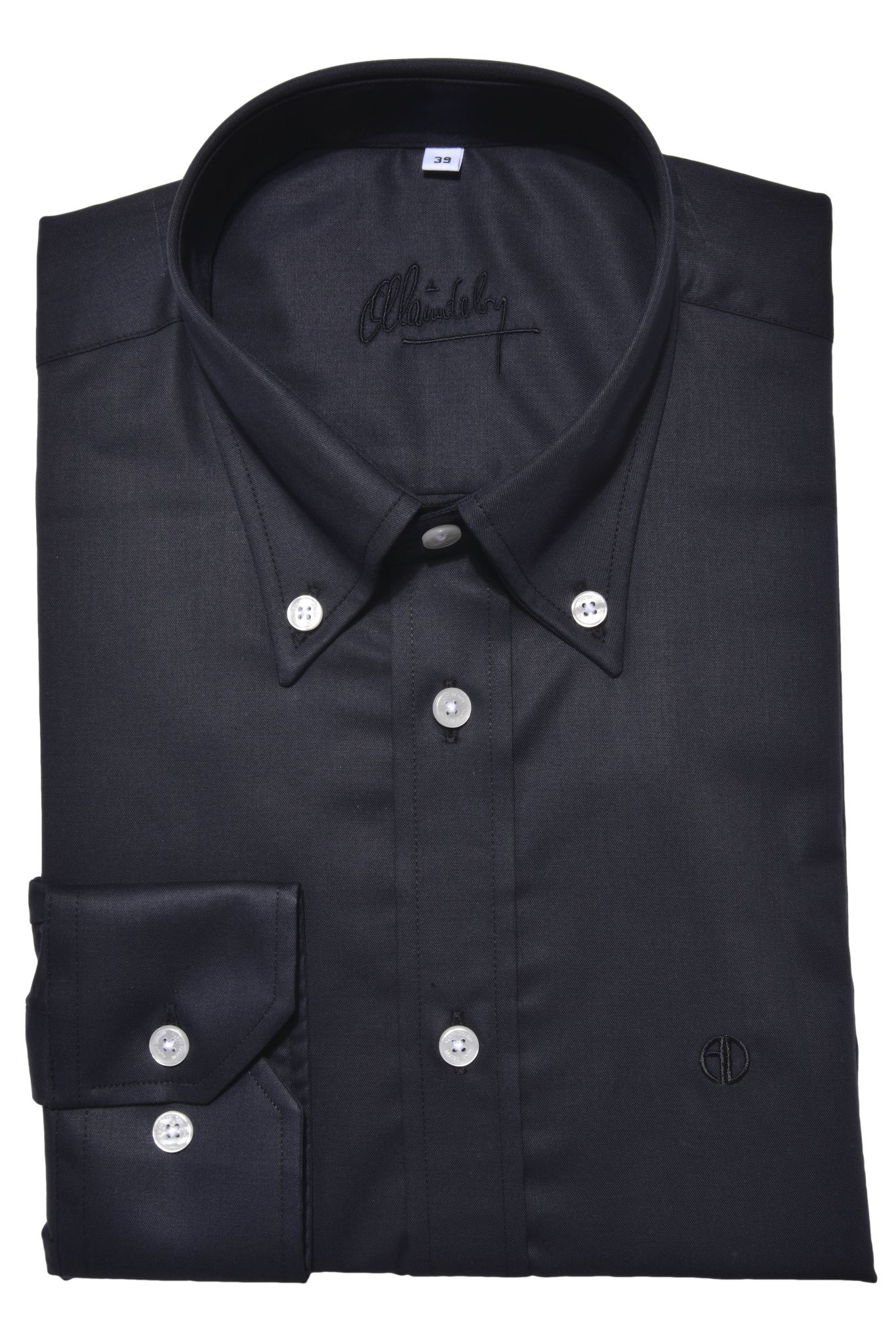 Čierna Slim Fit košeľa - Košele - E-shop | alaindelon.sk Čierna Slim Fit košeľa - Košele - E-shop | alaindelon.sk